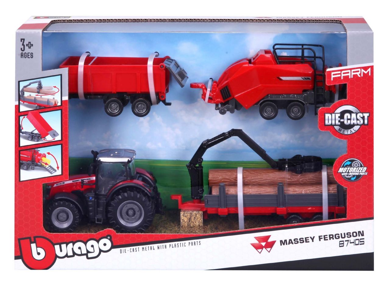 Traktor-Set mit 3 Anhängern MasseyFerguson – RCXX - RC Racing Shop | RC ...